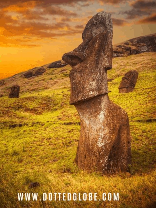 EXPLORING EASTER ISLAND STORY - Dotted Globe